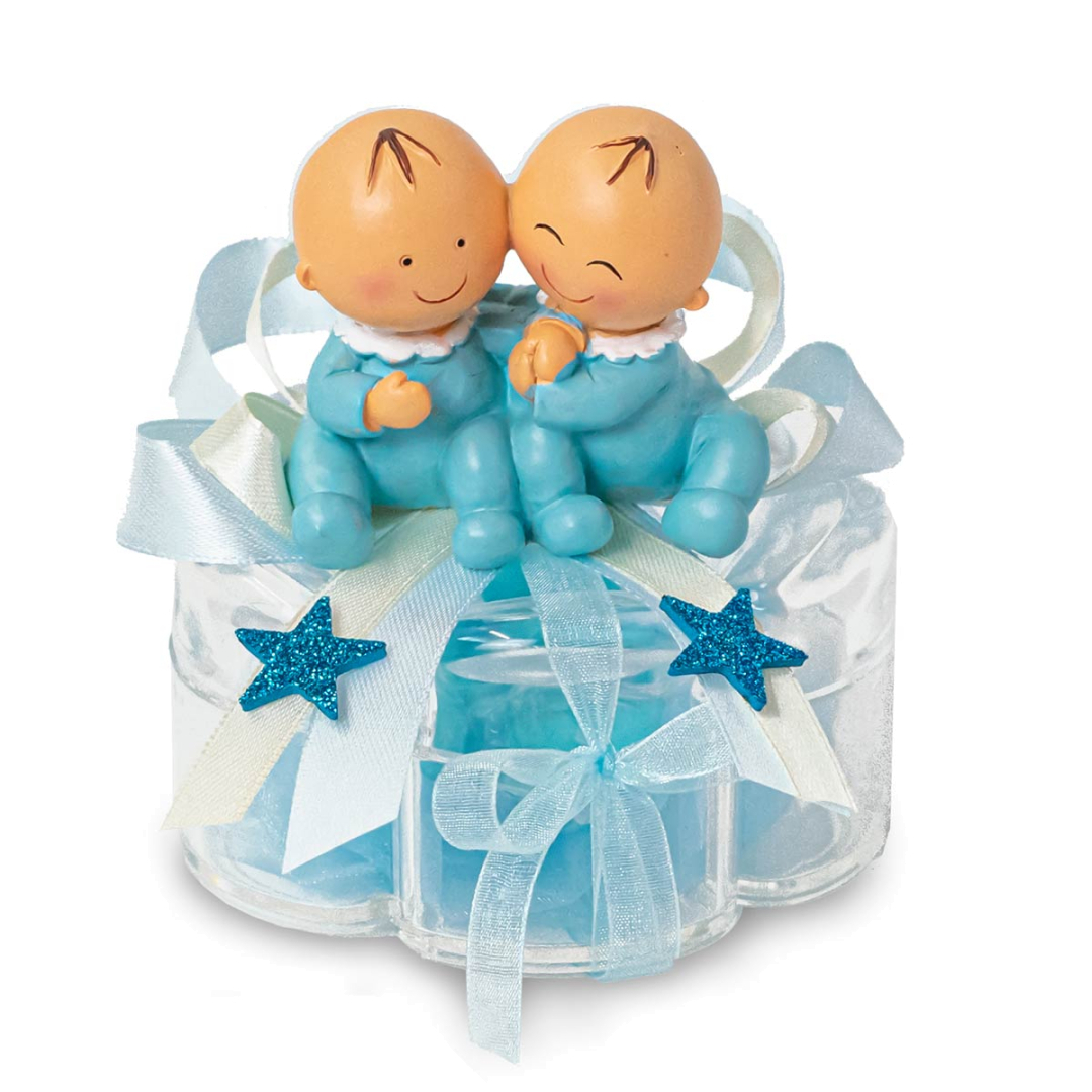 Bomboniera Battesimo e Nascita Gemelli Bomboniera