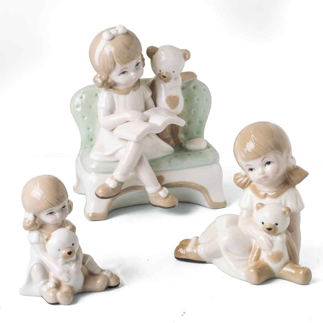 Bomboniere Porcellana Collezione Bambina con orsetto