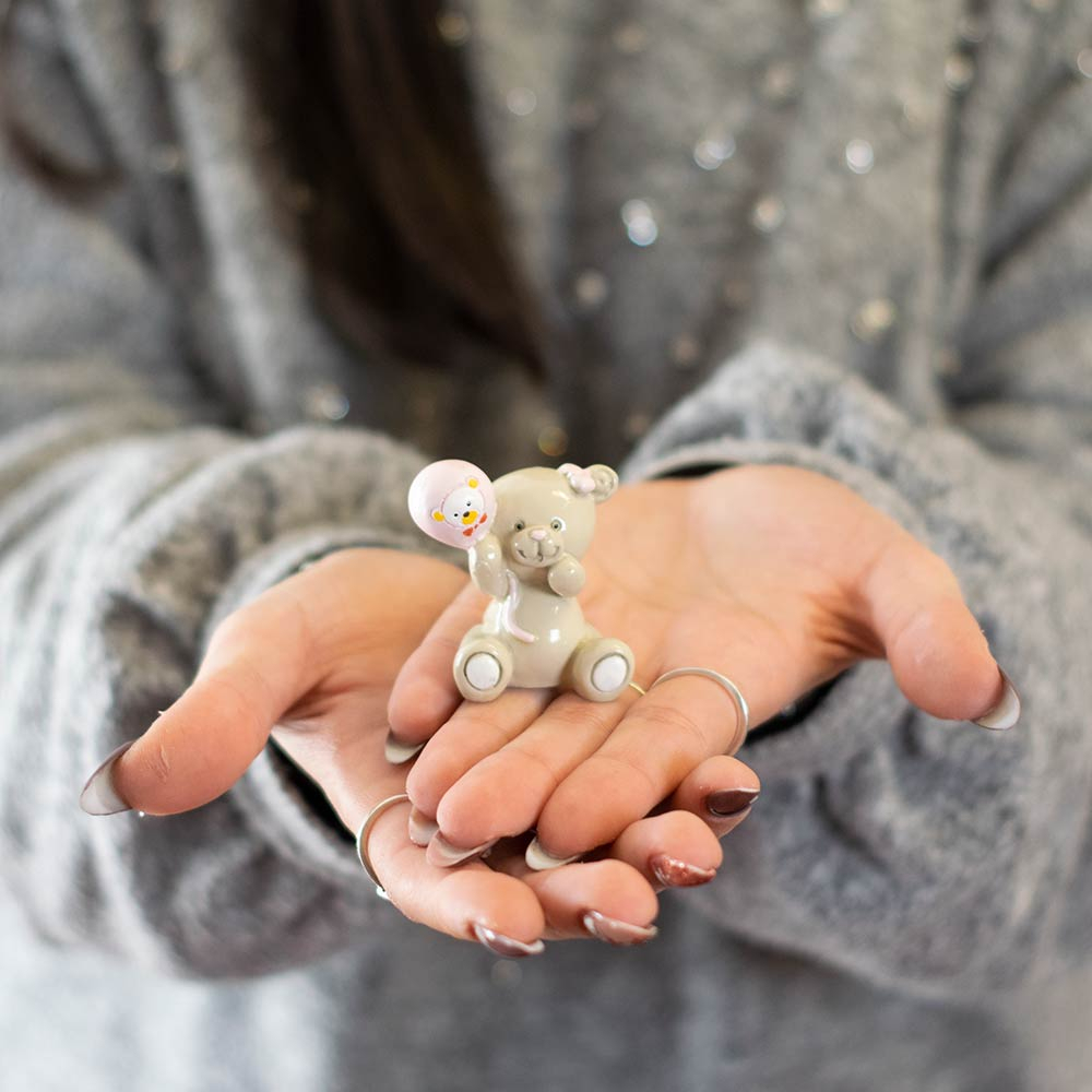 Bomboniere Battesimo Nascita Bimba Orsetto con