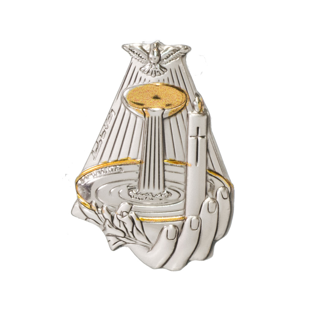 placche in lamina di argento con vari simboli per