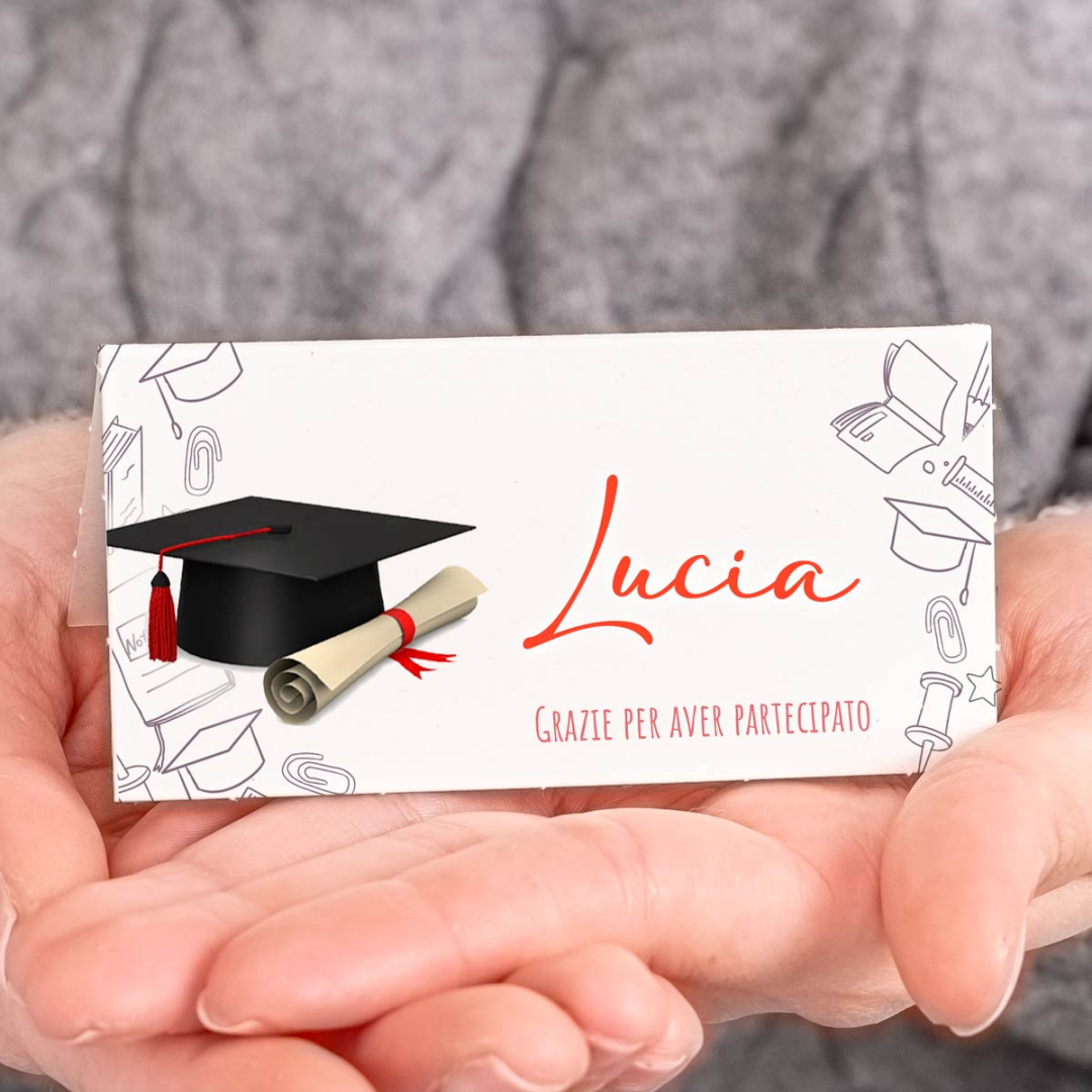 Segnaposto Personalizzabili per Laurea con Tocco e